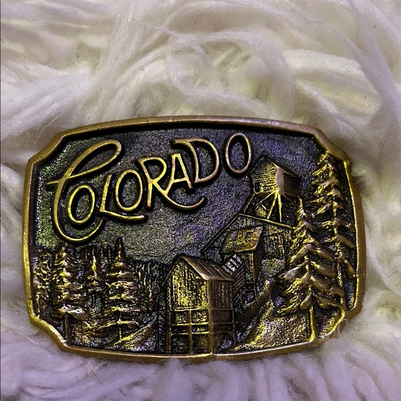 Accessories | Vintage 1976 Colorado Solid Brass Belt Buckle | Poshmark